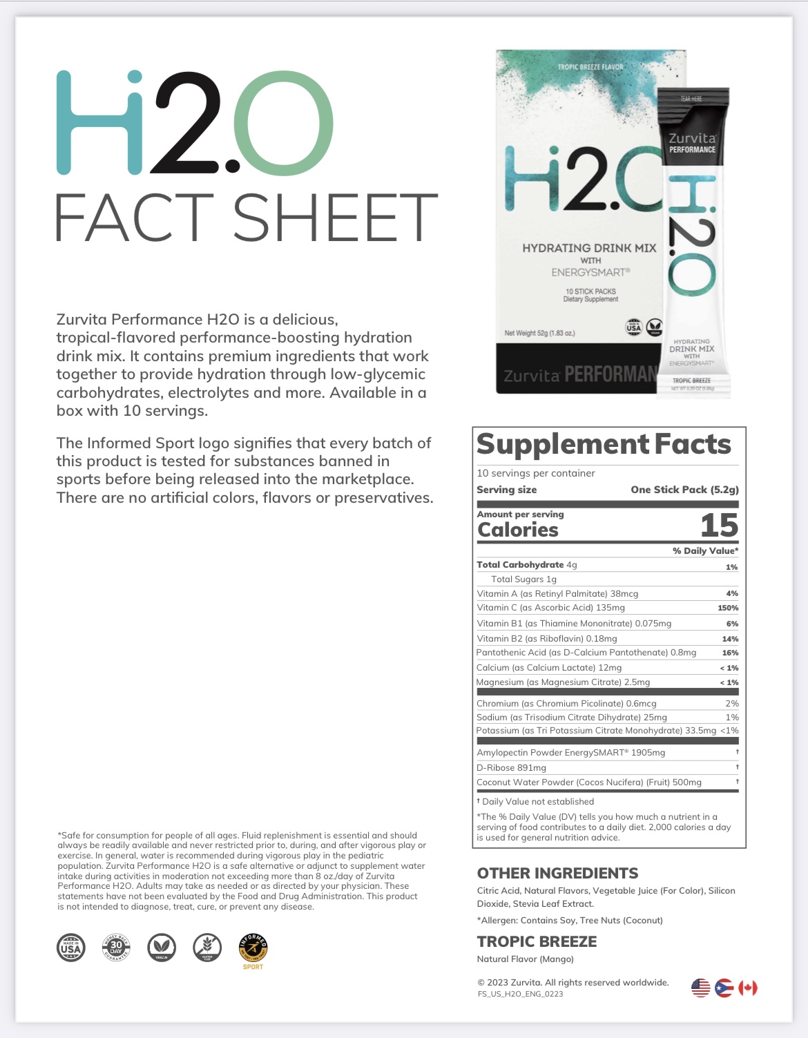 Zurvita Products – Nutrition Fact Sheets – USA | Home of Zinzino and ...